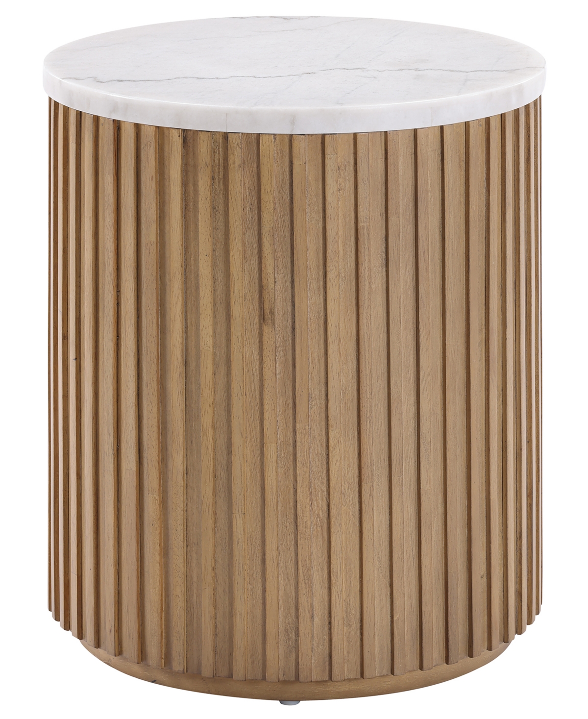 Click here for Colby 18 Marble Round End Table - Brown prices