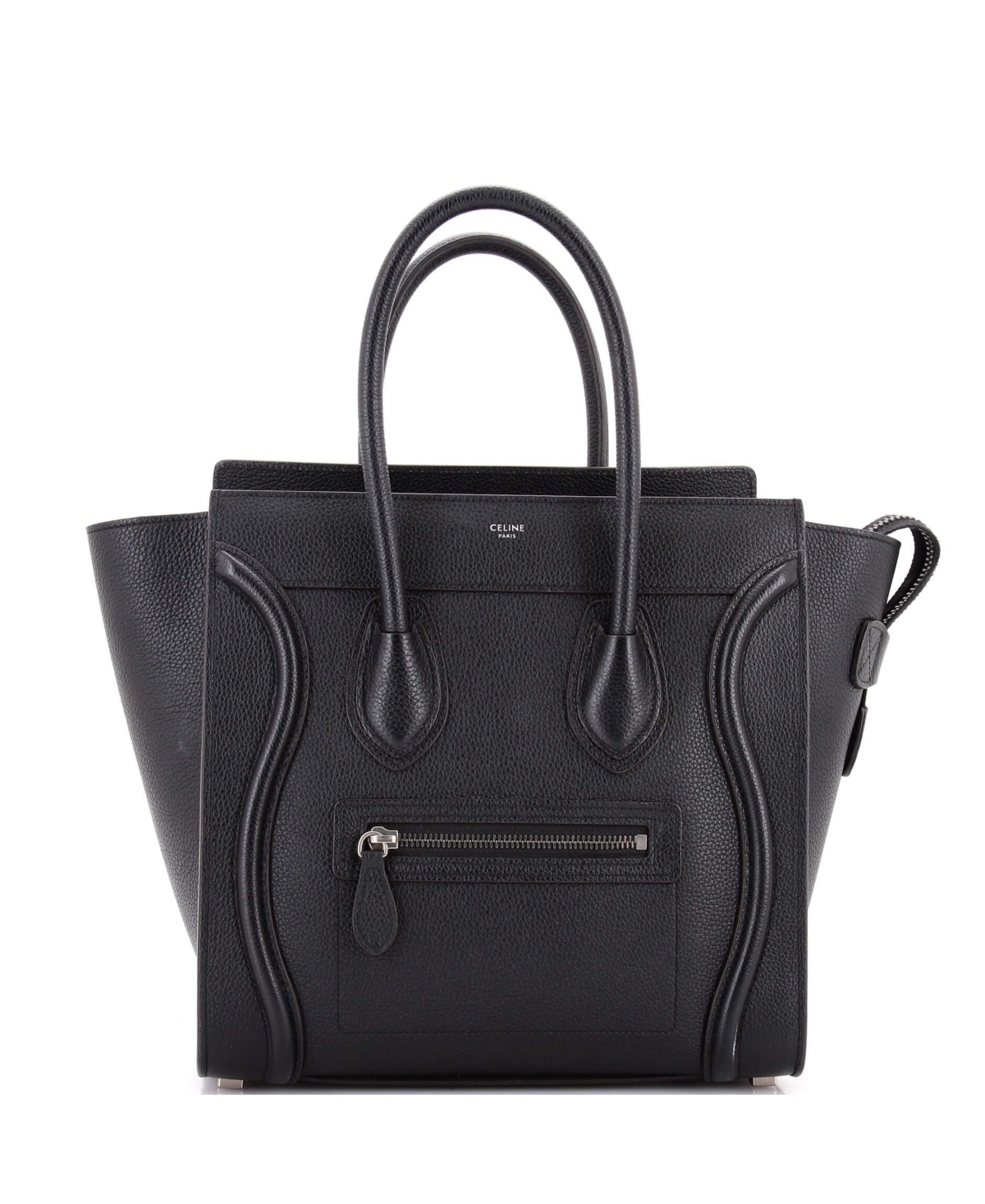 Click here for Pre-Owned Celine Micro Luggage Bag Grainy Leather... prices