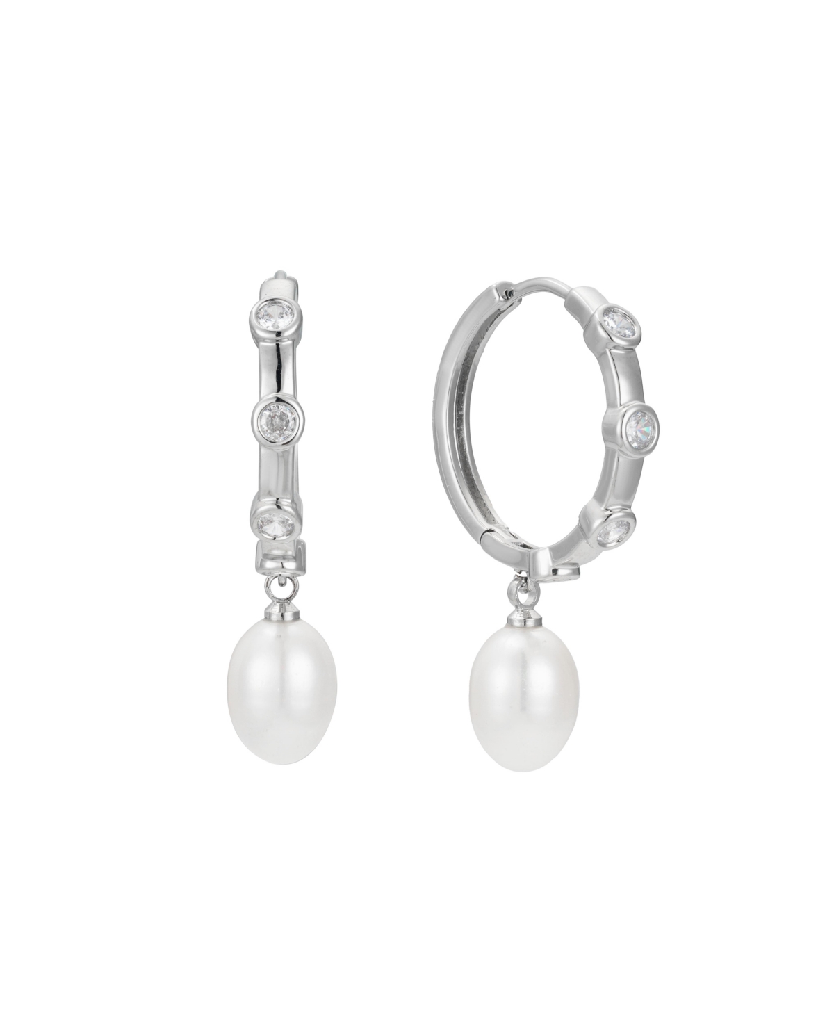 Click here for Untamed Petals Womens Braxton Hoop - Silver prices