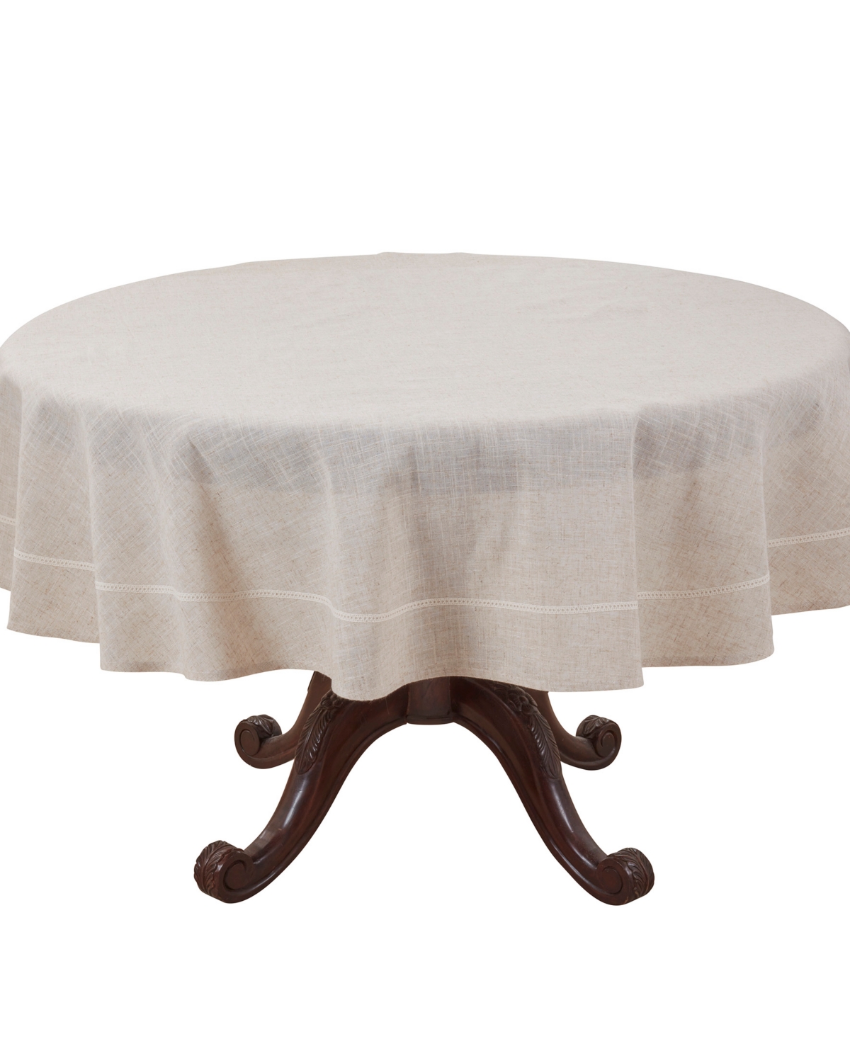 Click here for Saro Lifestyle Timeless Solid Linen Blend Tableclo... prices