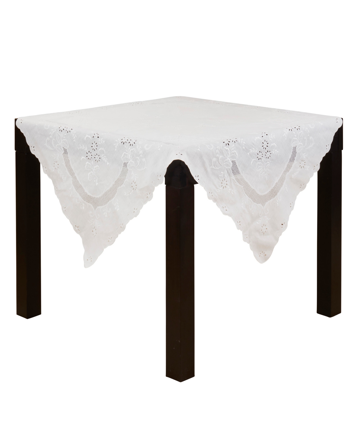 Click here for Saro Lifestyle Linen Cutwork Lace Tablecloth  54 x... prices
