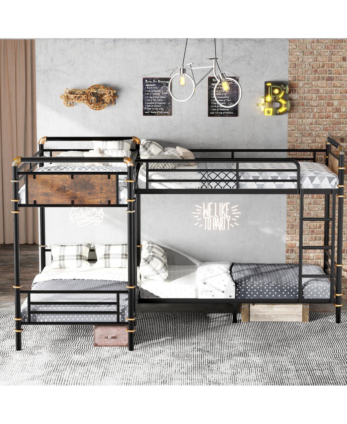 Click here for Streamdale Furniture Heavy Duty Quad Bunk Bed  Div... prices