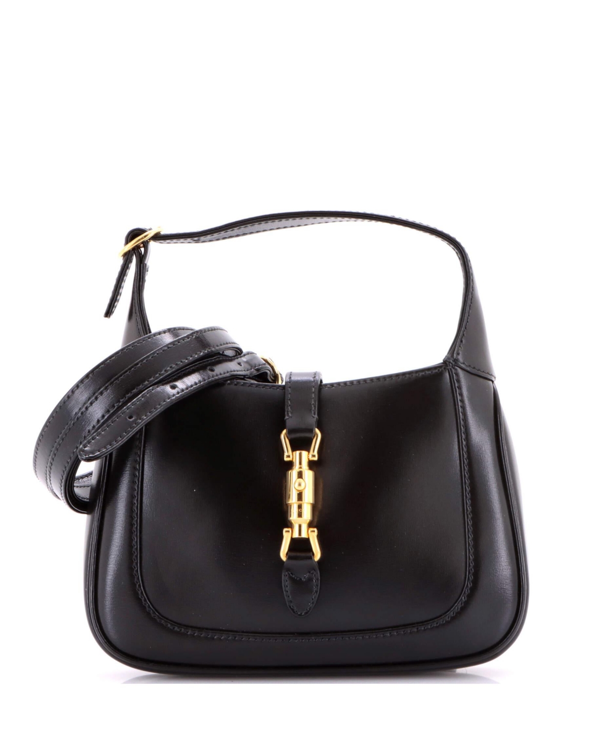 Click here for Pre-Owned Gucci Mini Jackie 1961 Hobo Leather - Bl... prices