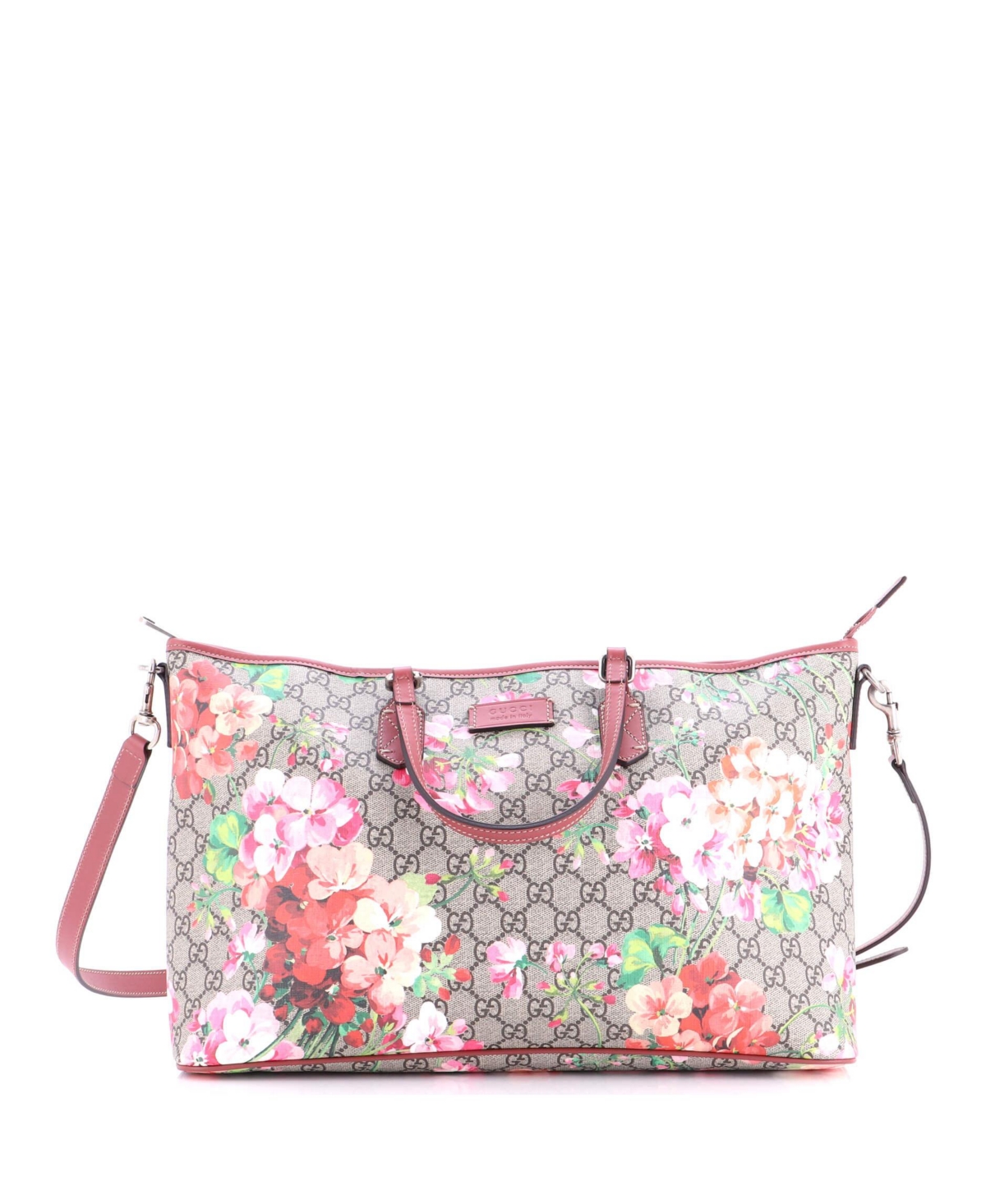 Click here for Pre-Owned Gucci Large Convertible Zip Tote Blooms... prices