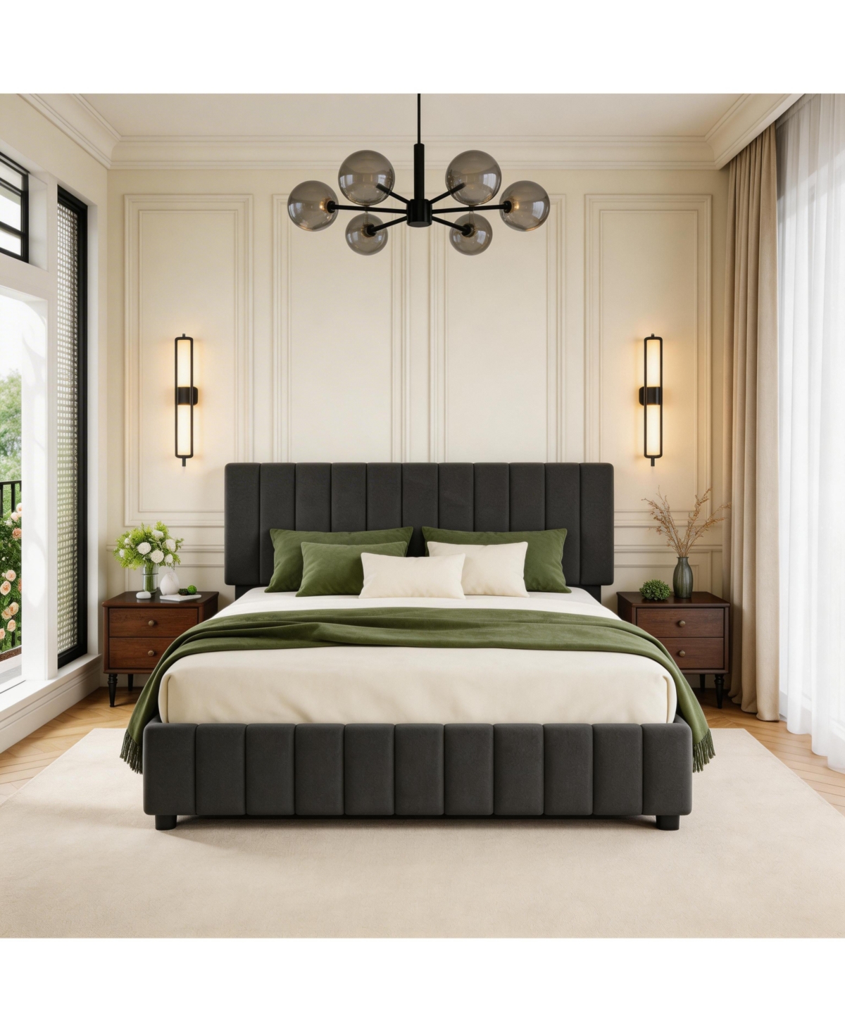 Click here for Homfan Bed Frame with 4 Storage Drawers  Adjustabl... prices