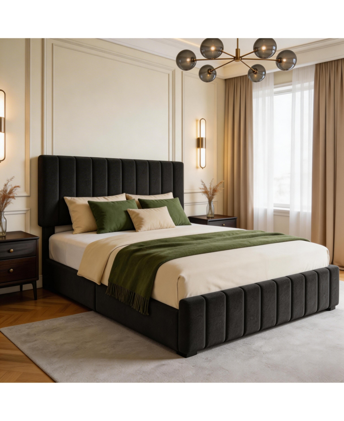 Click here for Homfan Bed Frame with 4 Storage Drawers  Adjustabl... prices