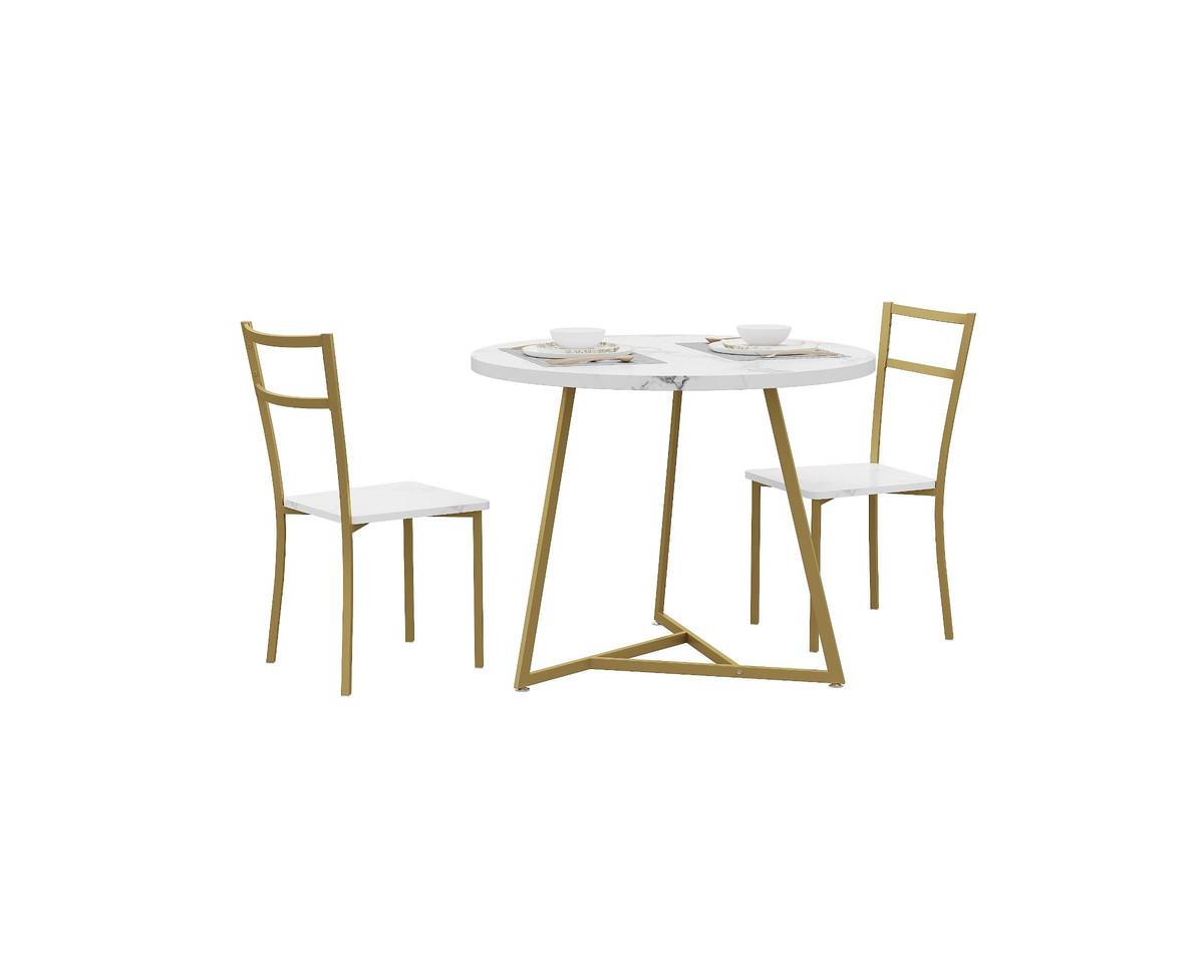 Click here for gaomon 3-Piece Round 2-Person Space-Saving Dining... prices