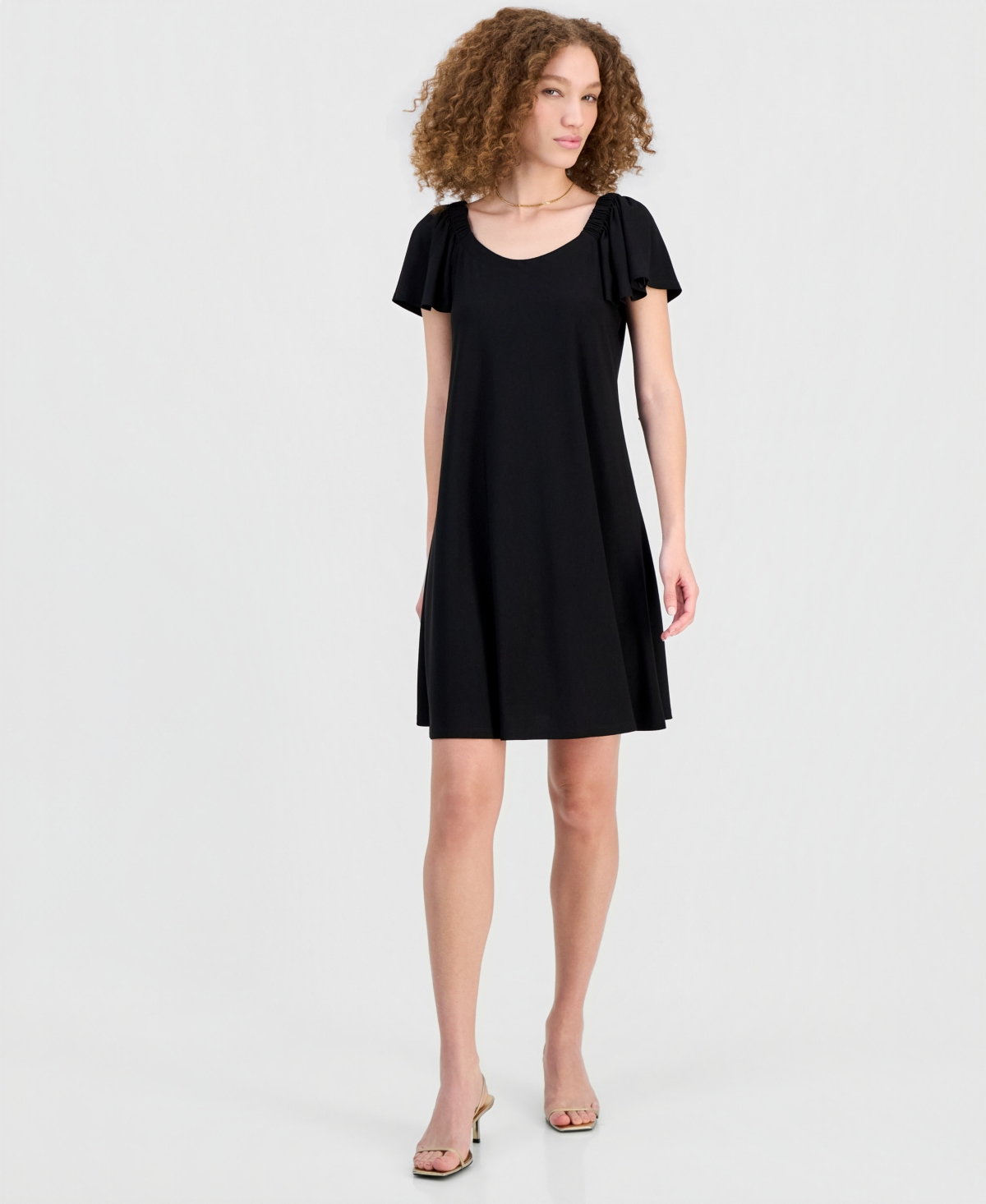 Click here for Robbie Bee Womens On/Off-The-Shoulder Dress - Blac... prices