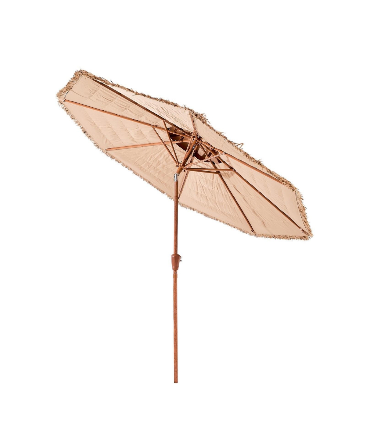 Click here for Gouun 9 ft 2 Tier Thatched Patio Umbrella with Til... prices