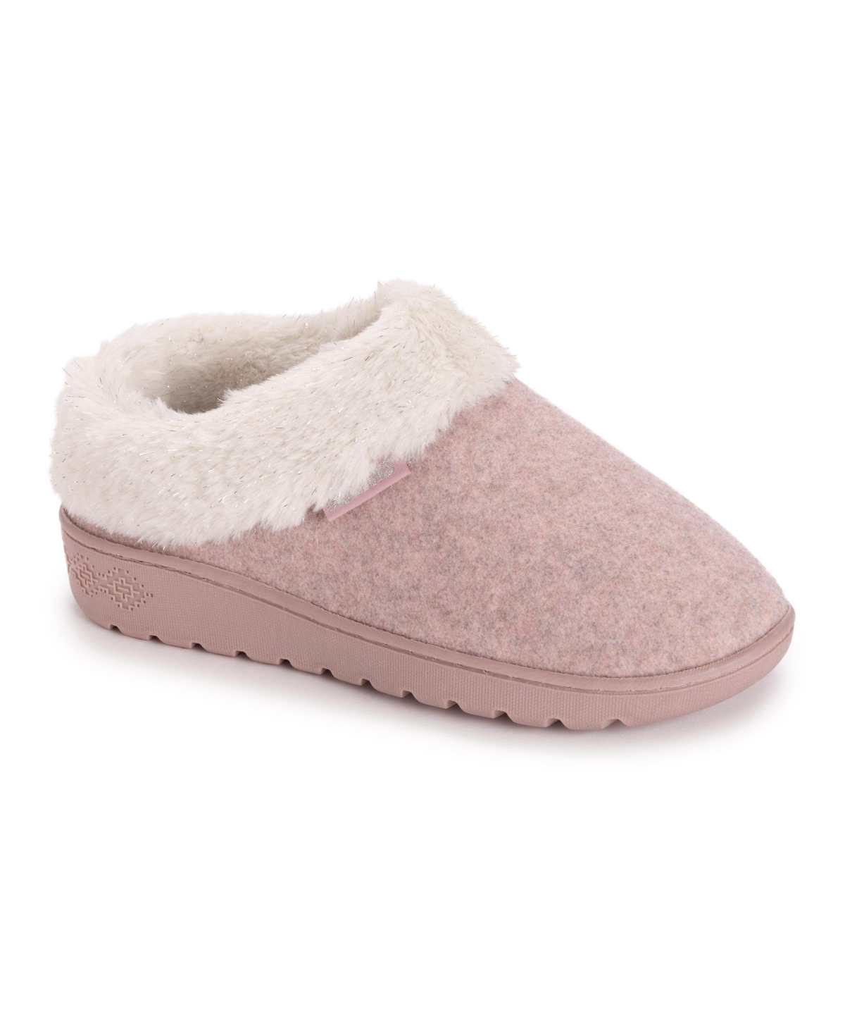 Click here for Muk Luks Womens Nony Ann Slipper - Pink heather prices