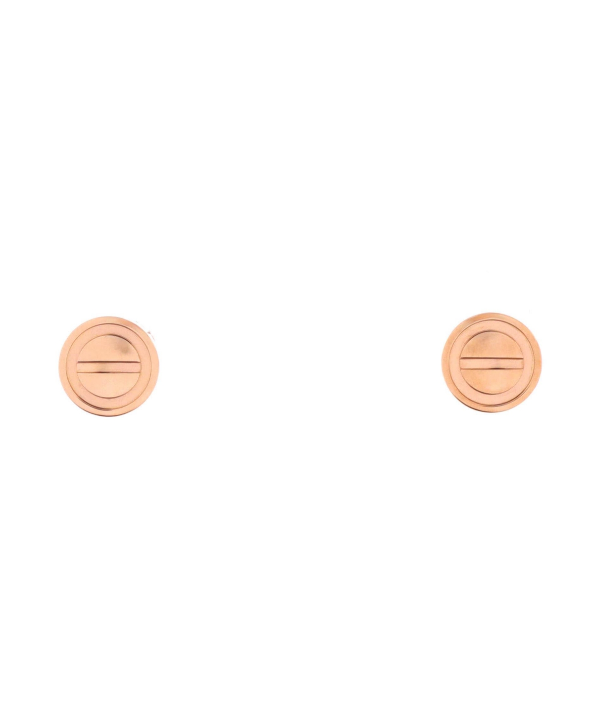 Click here for Pre-Owned Cartier Love Stud Earrings - 18k rose go... prices