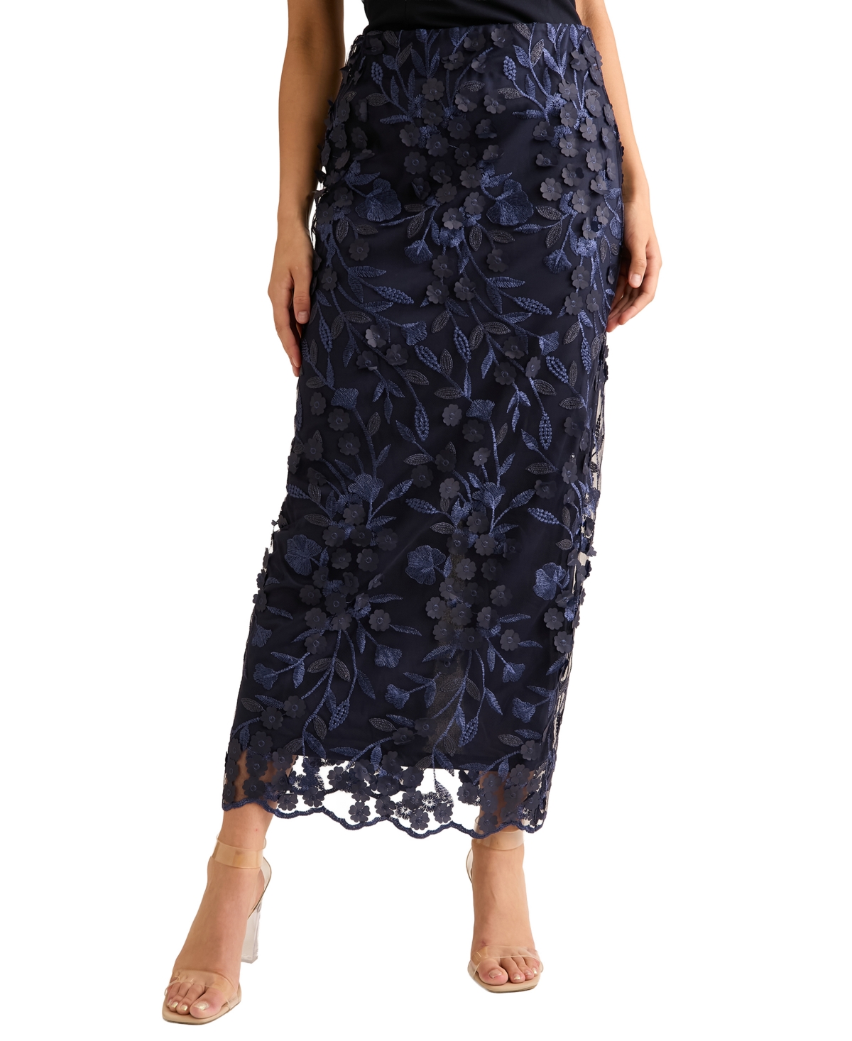 Click here for Muse Womens A-Line Pencil Skirt - Navy prices