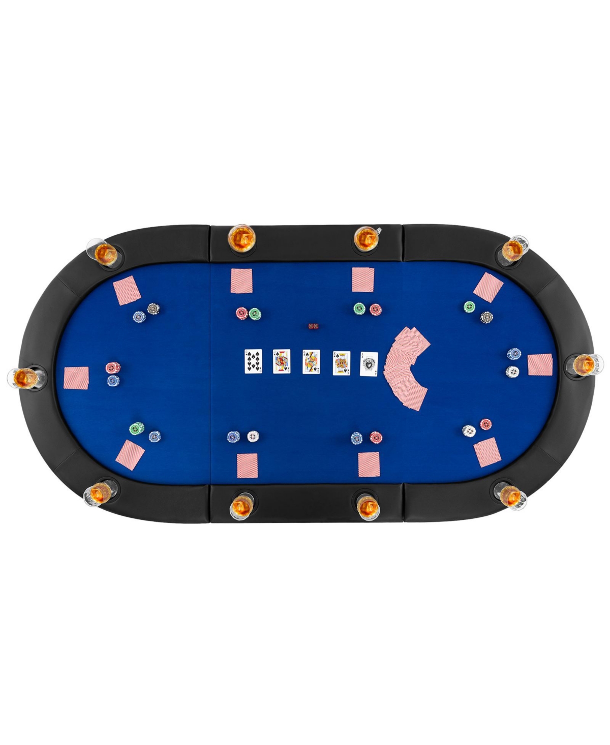 Click here for Slickblue Foldable Poker Table Top 84 x 42 Inch fo... prices