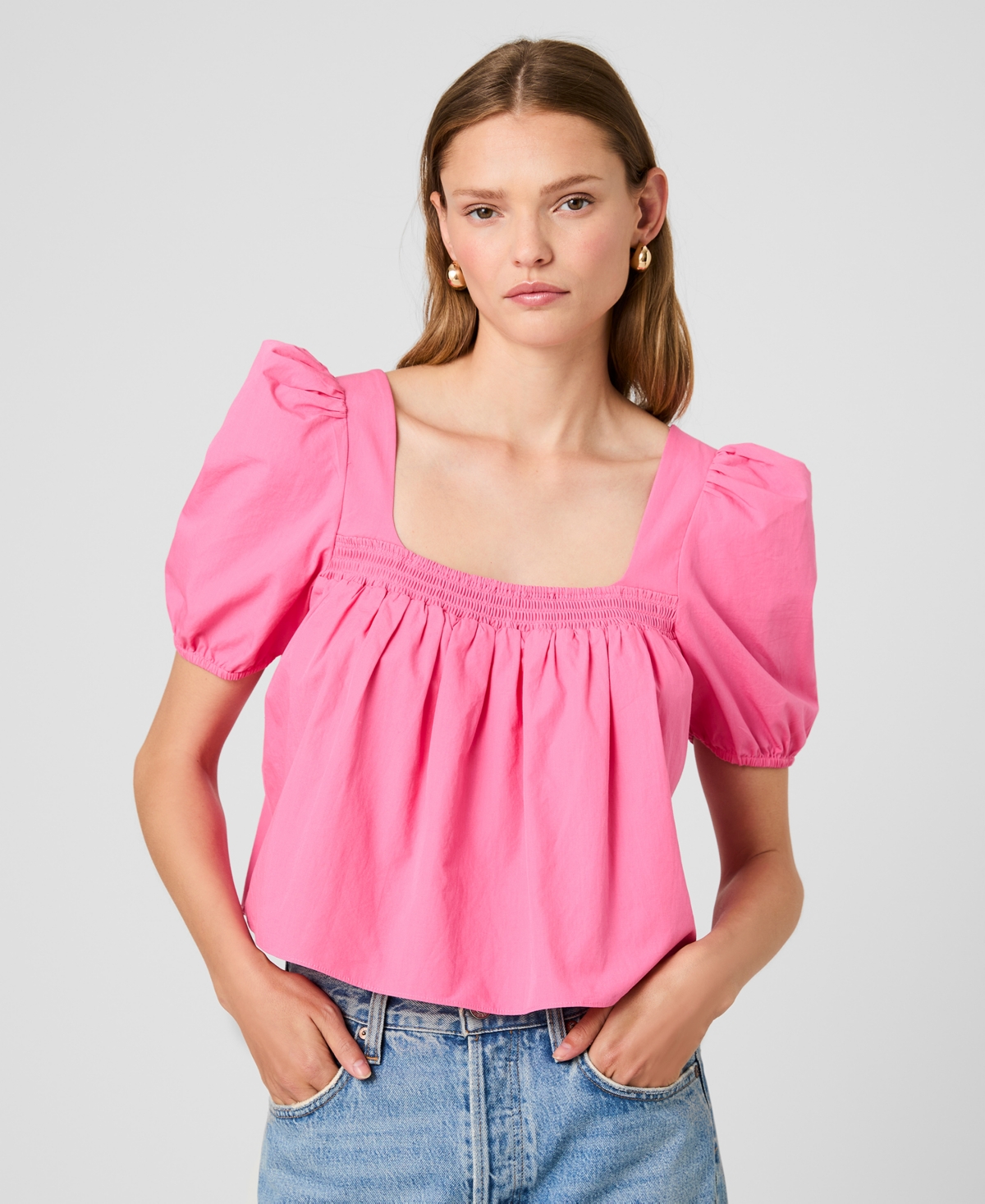 Click here for French Connection Womens Short-Sleeve Square Neck... prices