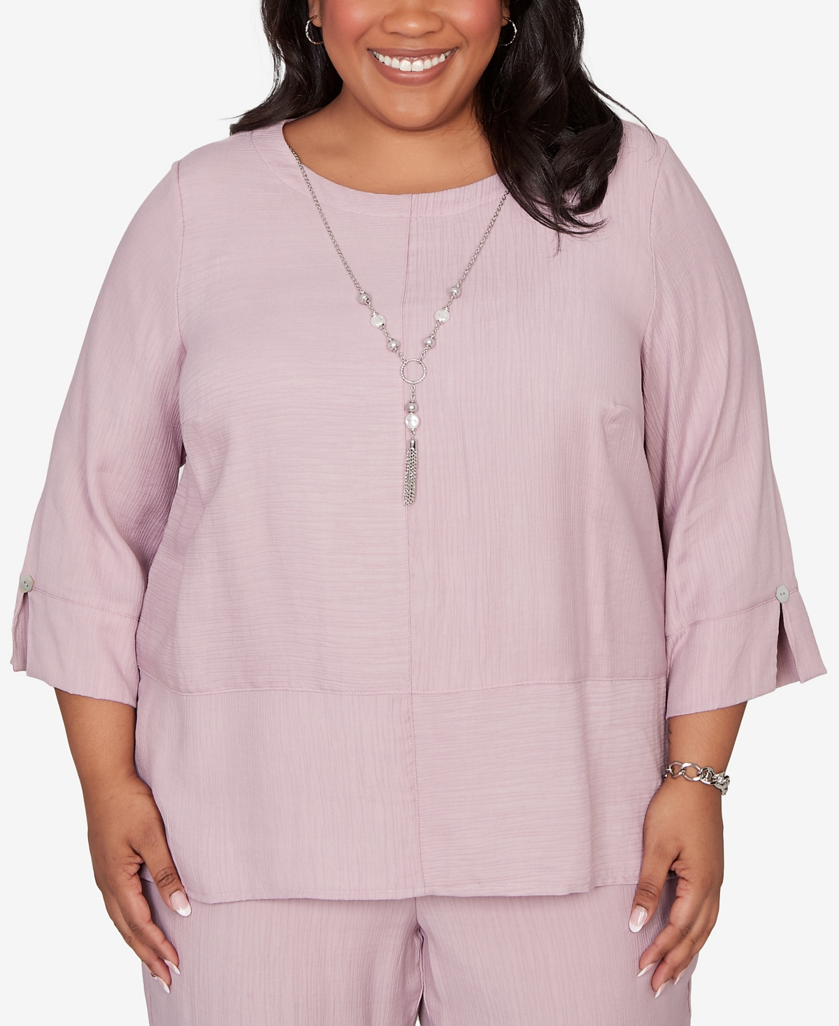 Click here for Alfred Dunner Plus Size Vintage Charm Textured Spl... prices