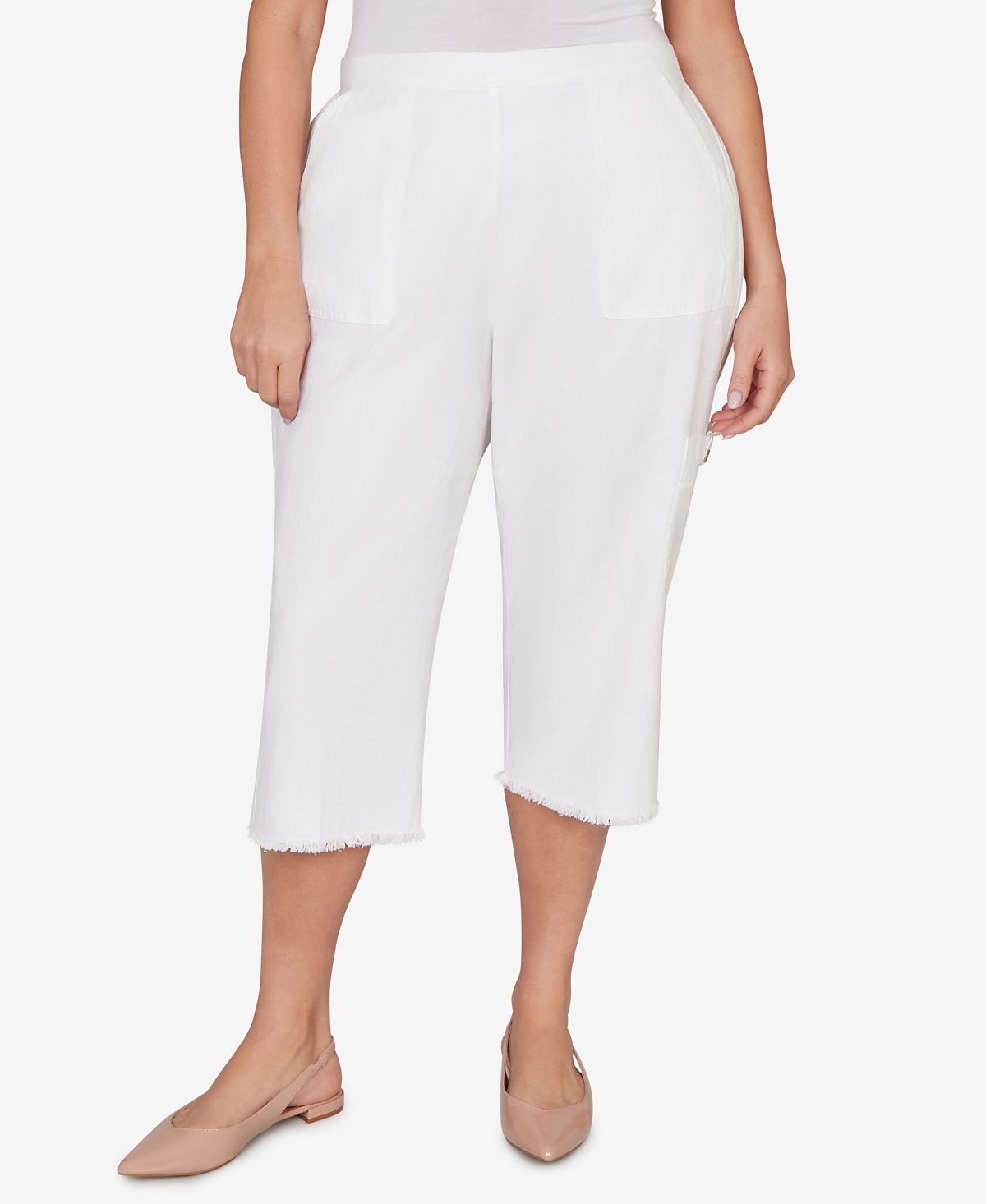 Click here for Alfred Dunner Plus Size Out of the Blue Fringe Den... prices