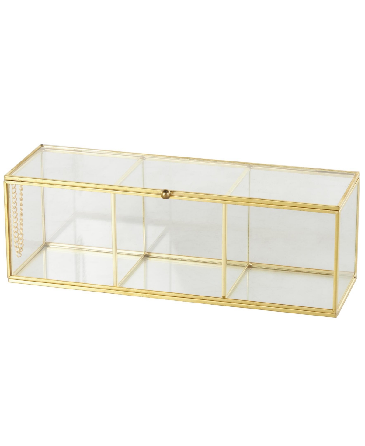 Click here for Rosemary Lane 3 Slots Rectangular Jewelry Box - Cl... prices