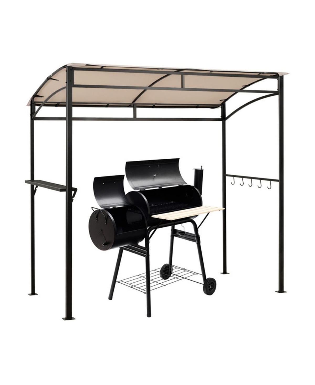 Click here for Gouun 7 x 4.5 ft Grill Gazebo with Arched Canopy M... prices