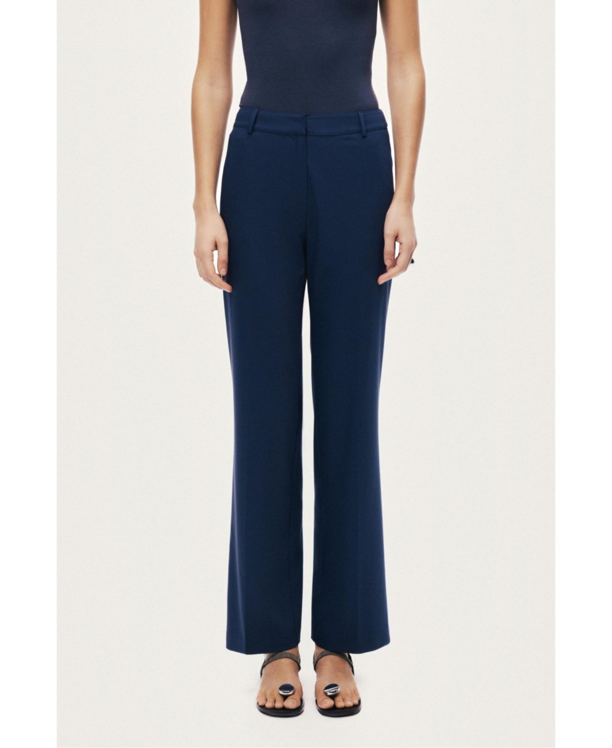 Click here for Nocturne Womens Tailored Straight-Leg Pants - Navy prices