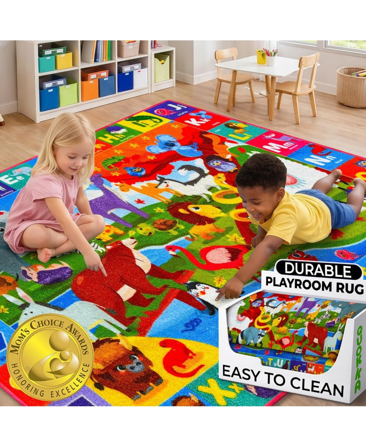 Click here for Quokka 78x59 Abc Classroom Rug for Kids - Alphabet... prices