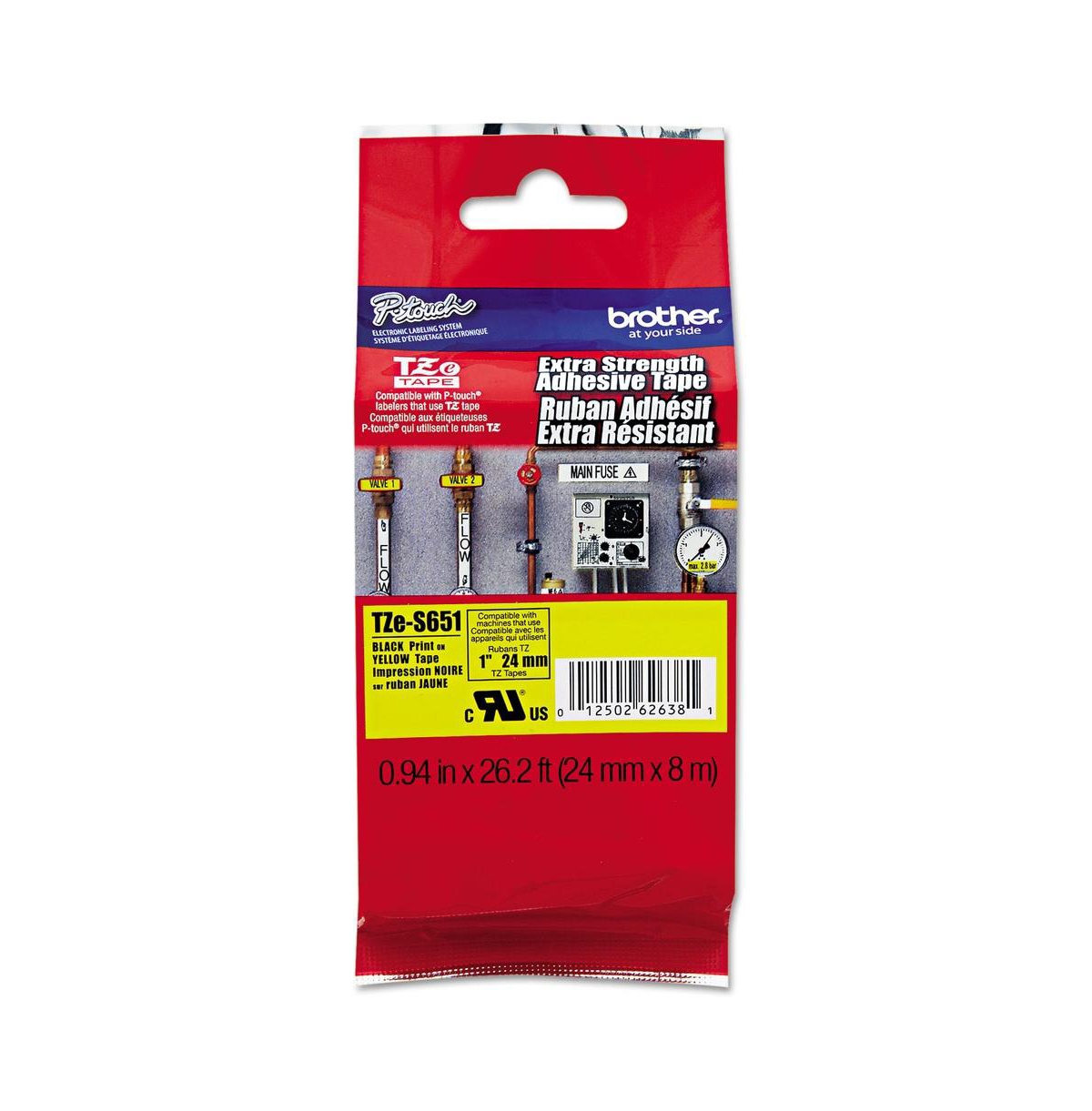 Click here for Brother P-Touch TZES651 0.94 in. x 26.2 ft. TZe St... prices