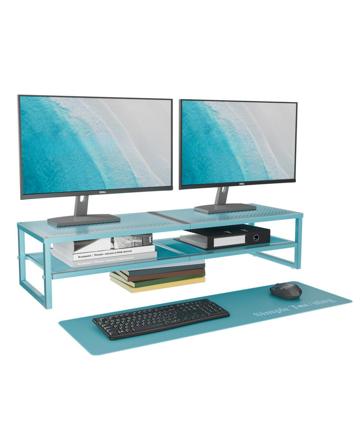 Click here for Gnuadz Metal Dual Monitor Stand Riser with Mouse P... prices