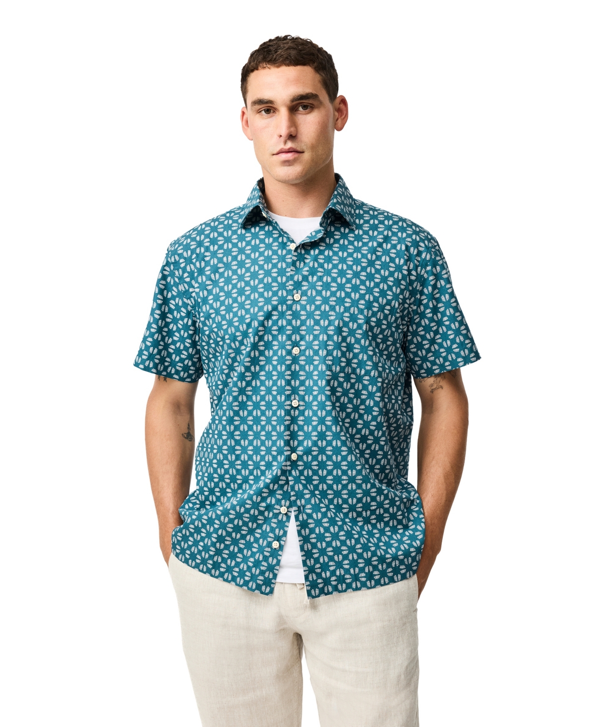 Click here for Rodd & Gunn Mens Crown Hill Shirt - Bluestone prices