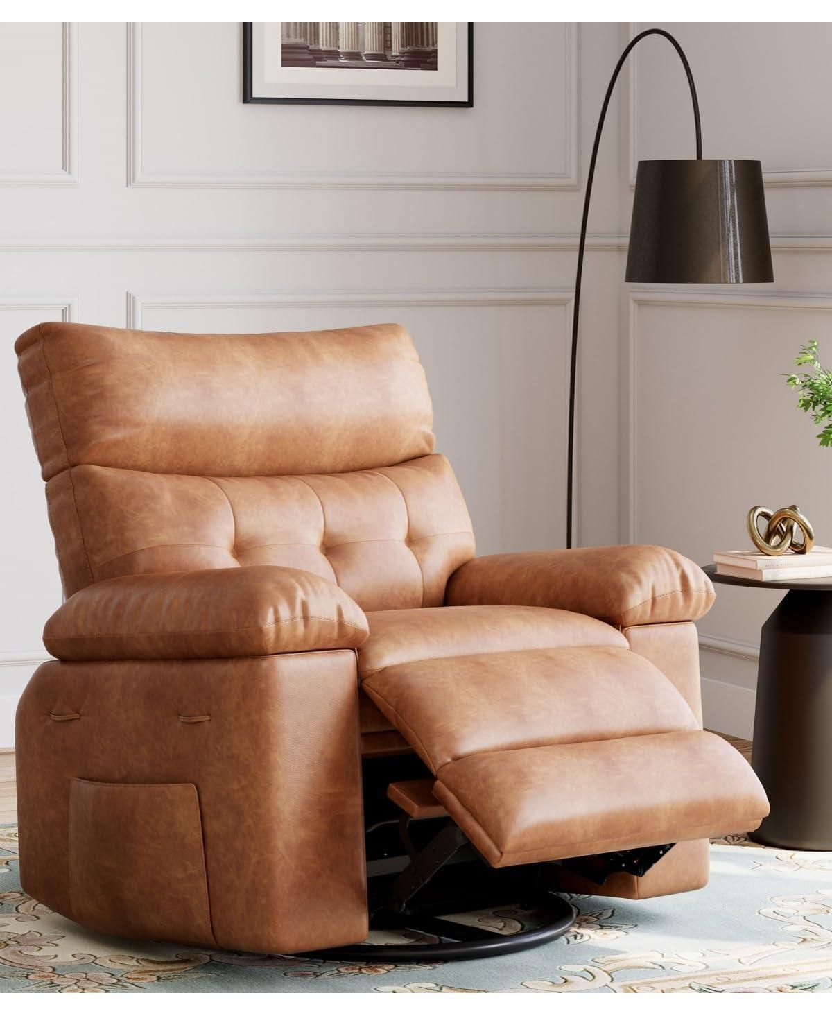 Click here for gaomon Swivel Rocking Recliner Chair  Oversized Pu... prices