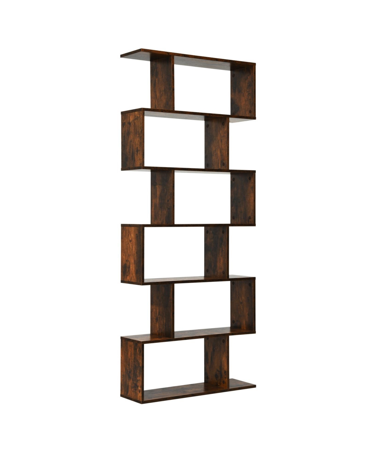 Click here for Gouun 6-Tier S-Shaped Display Bookshelf with Open... prices