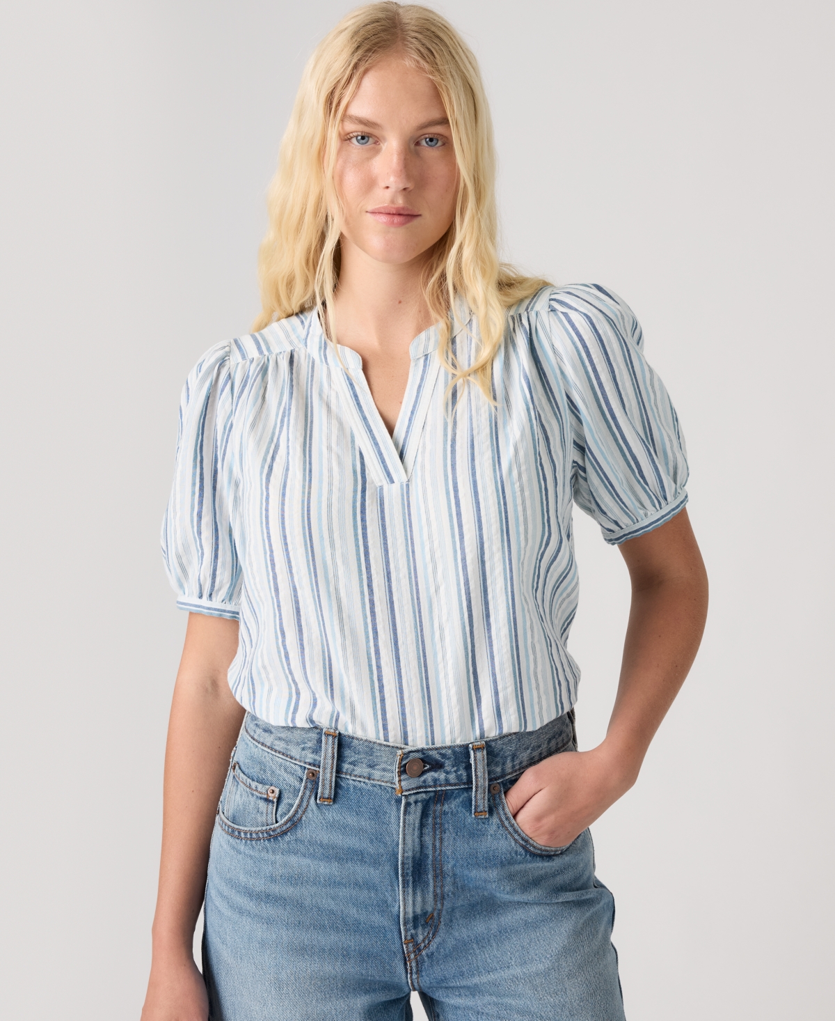 Click here for Levis Womens Amelie Cotton Poplin Blouse - Rhonda... prices