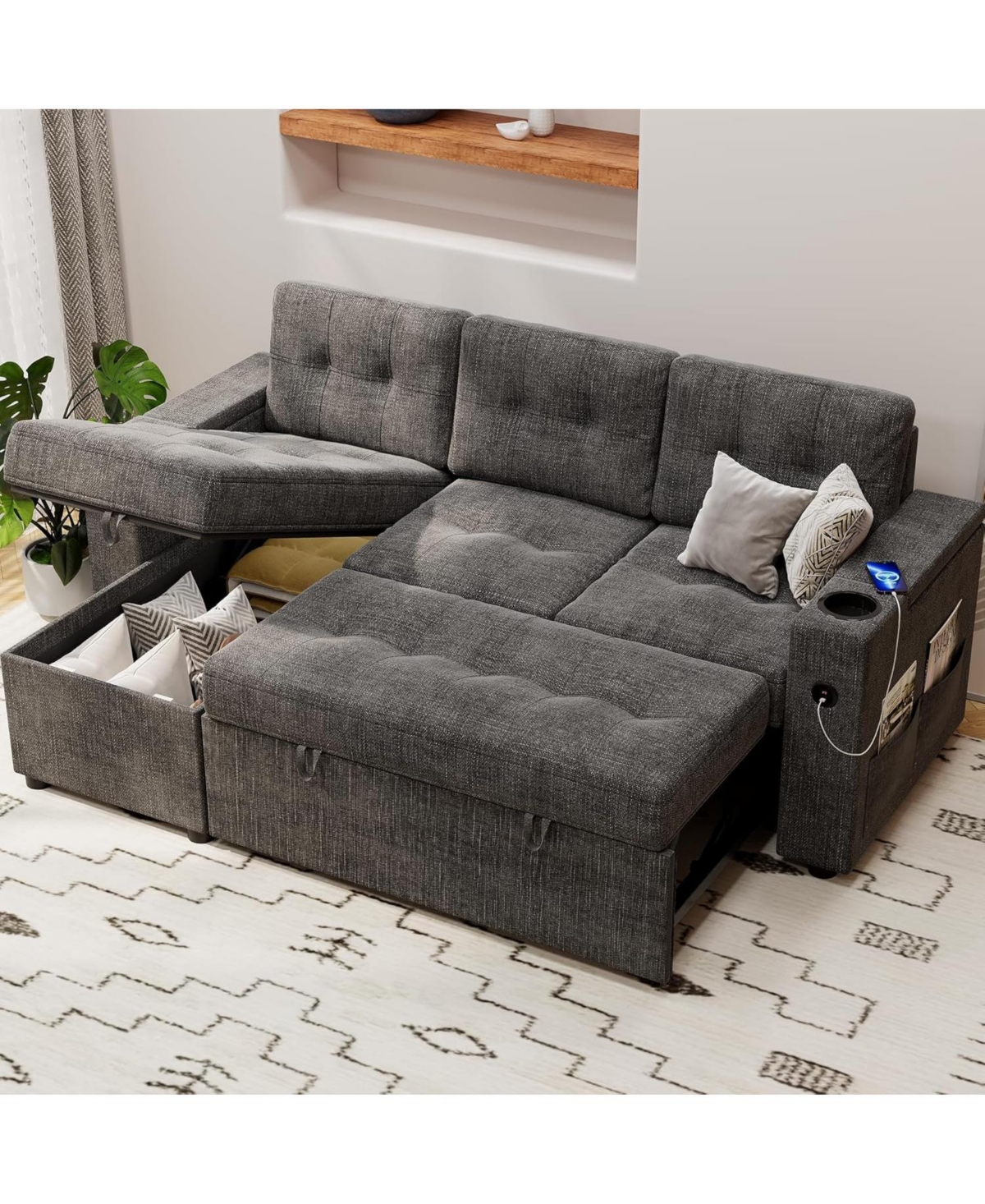 Click here for gaomon Sofa Bed  84 in Sleeper Sofa with Pull Out... prices