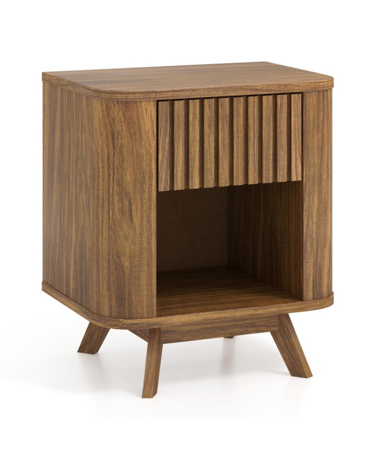 Click here for Gouun Mid-Century Wood Nightstand with Drawer and... prices