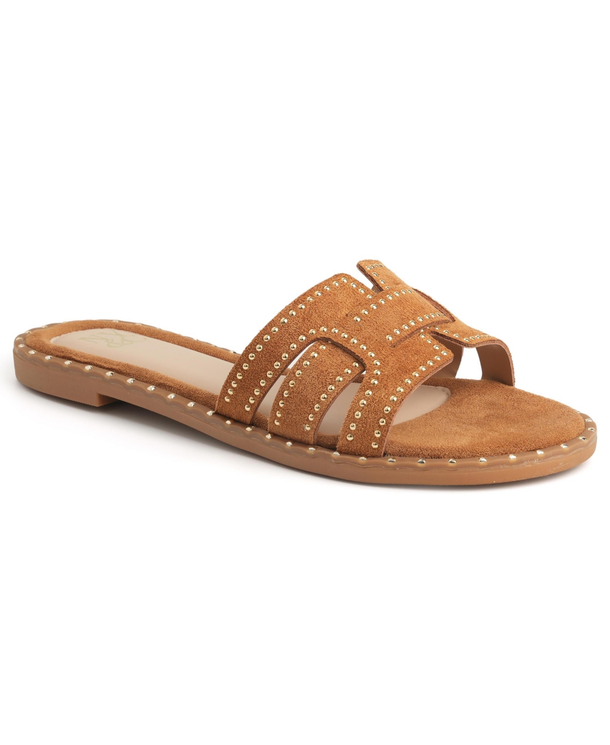 Click here for New York & Company Womens Zora Slides Sandals - Co... prices