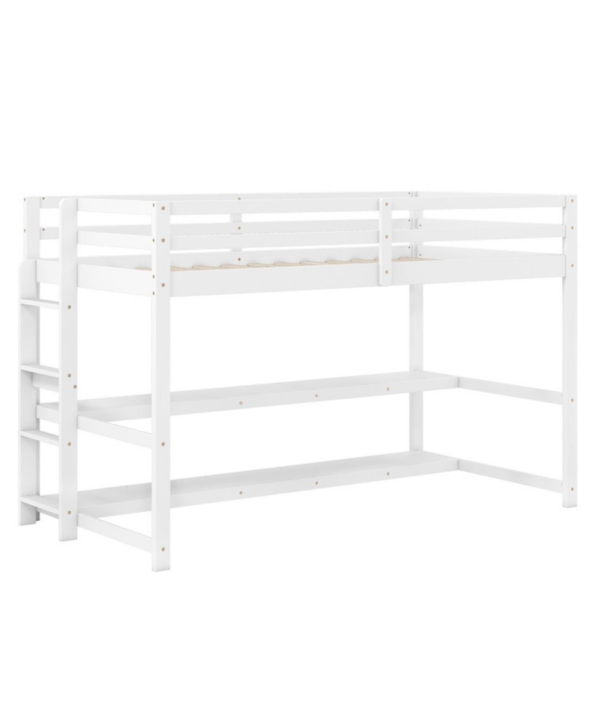Click here for Gouun Kids Loft Bed with Storage Shelves and Safet... prices