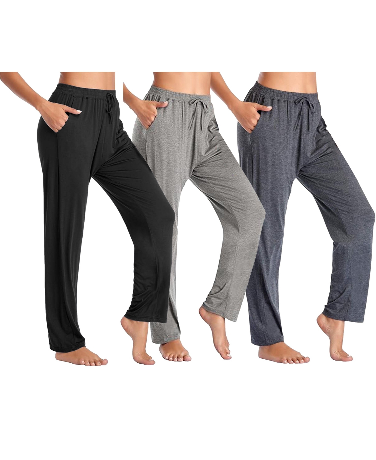 Click here for Blue Ice Womens Loose Fit Classic Lounge Pants-3 P... prices