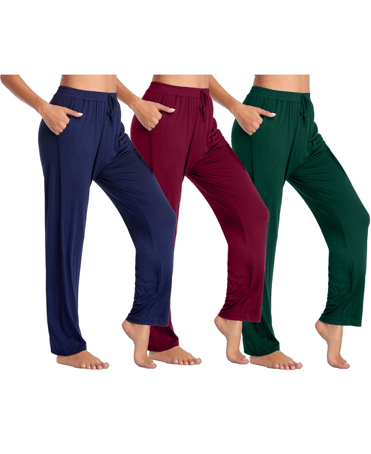 Click here for Blue Ice Womens Loose Fit Classic Lounge Pants-3 P... prices