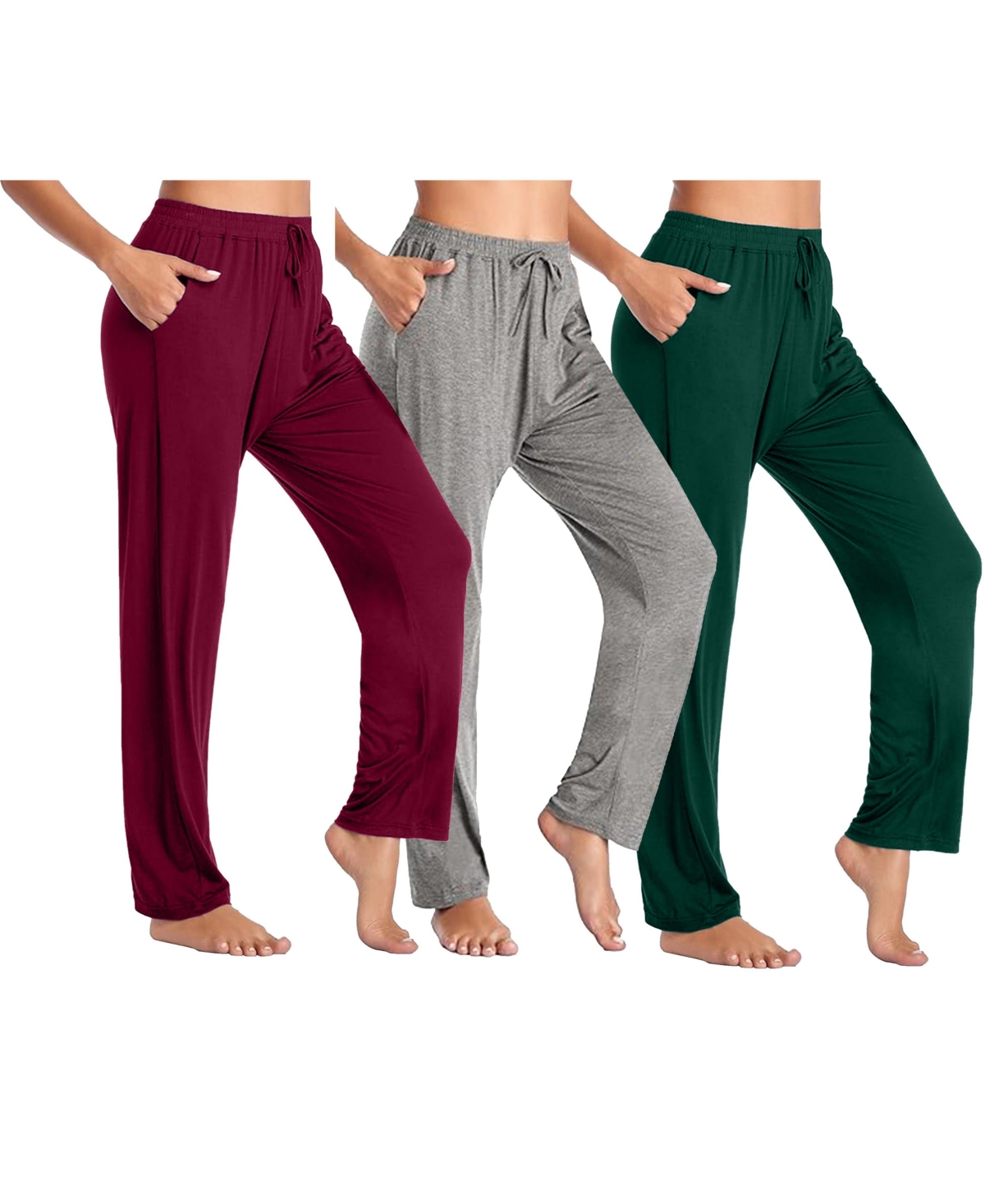 Click here for Blue Ice Womens Loose Fit Classic Lounge Pants-3 P... prices