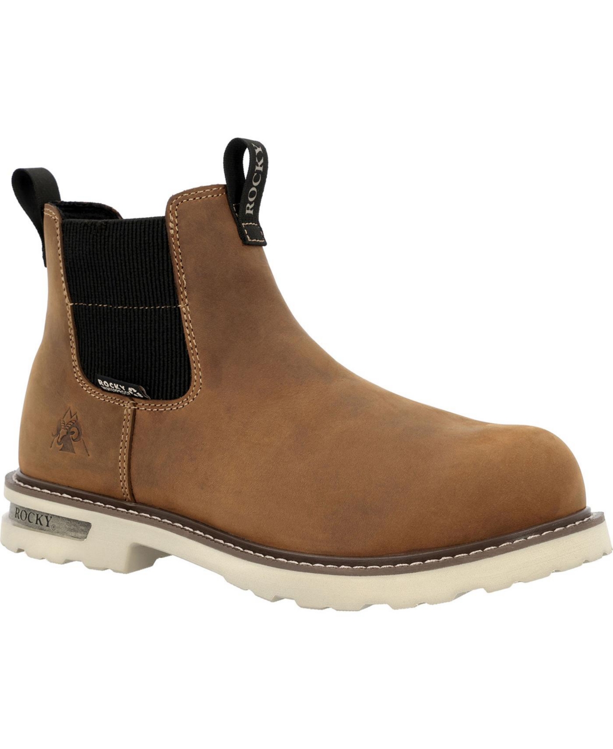 Click here for Rocky Mens Grindstone Xtr Chelsea Work Boot - Brow... prices