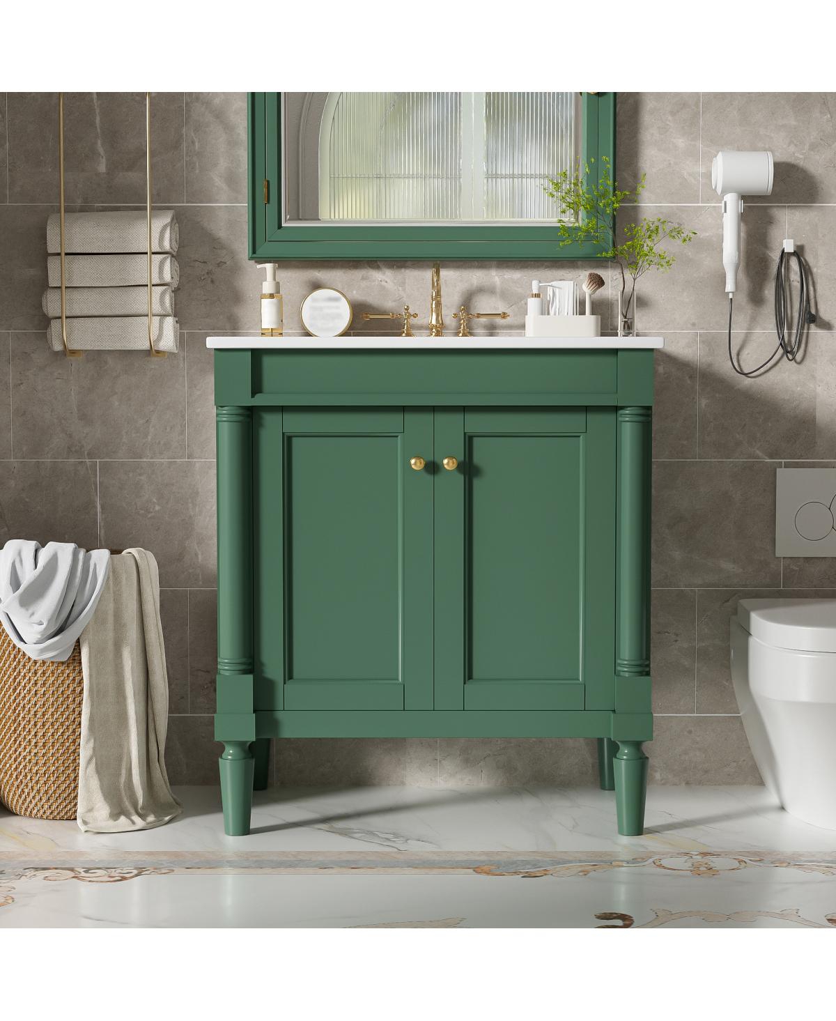 Click here for Sillysis Bathroom Vanity with Ceramic Sink  Modern... prices