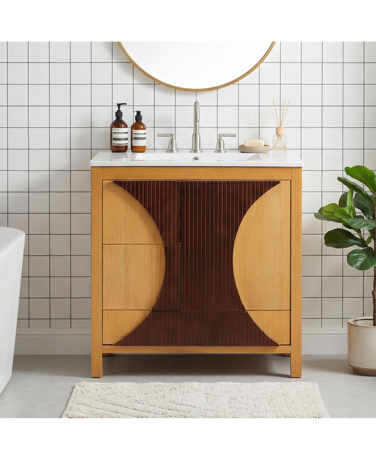 Click here for Busdays Mid Century Modern Bathroom Vanity with Si... prices