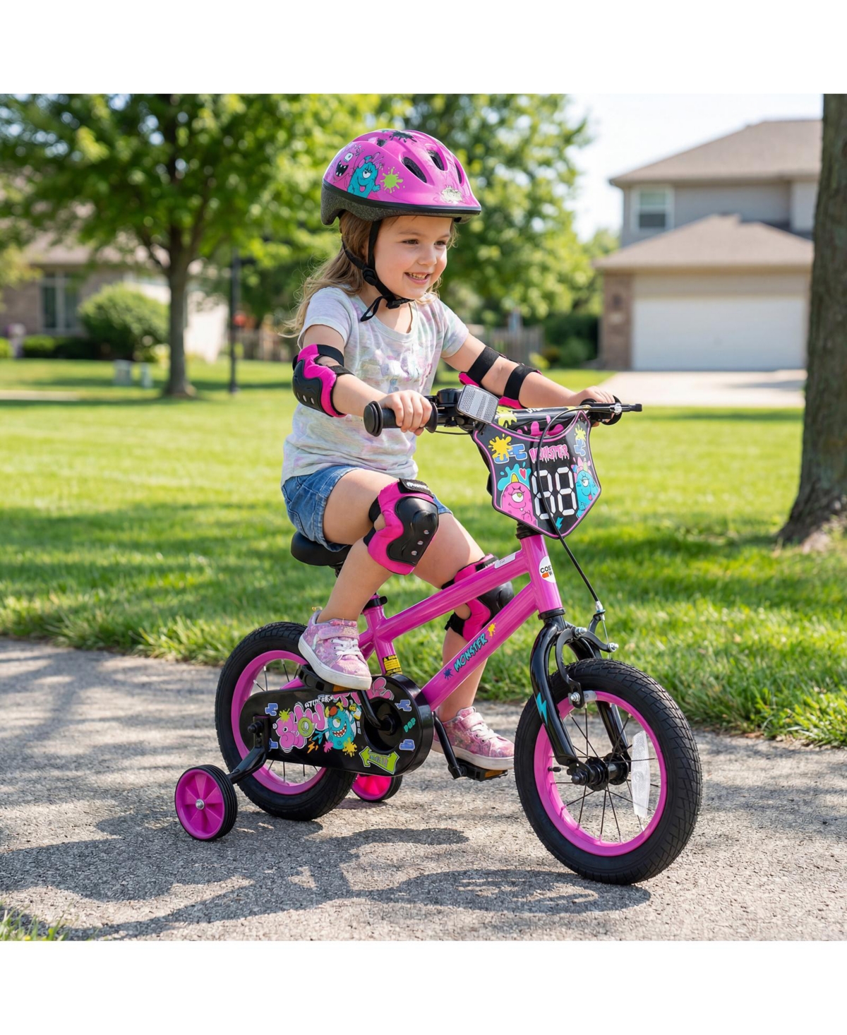 Click here for Slickblue Kids Bicycle with Training Wheels  Fun S... prices