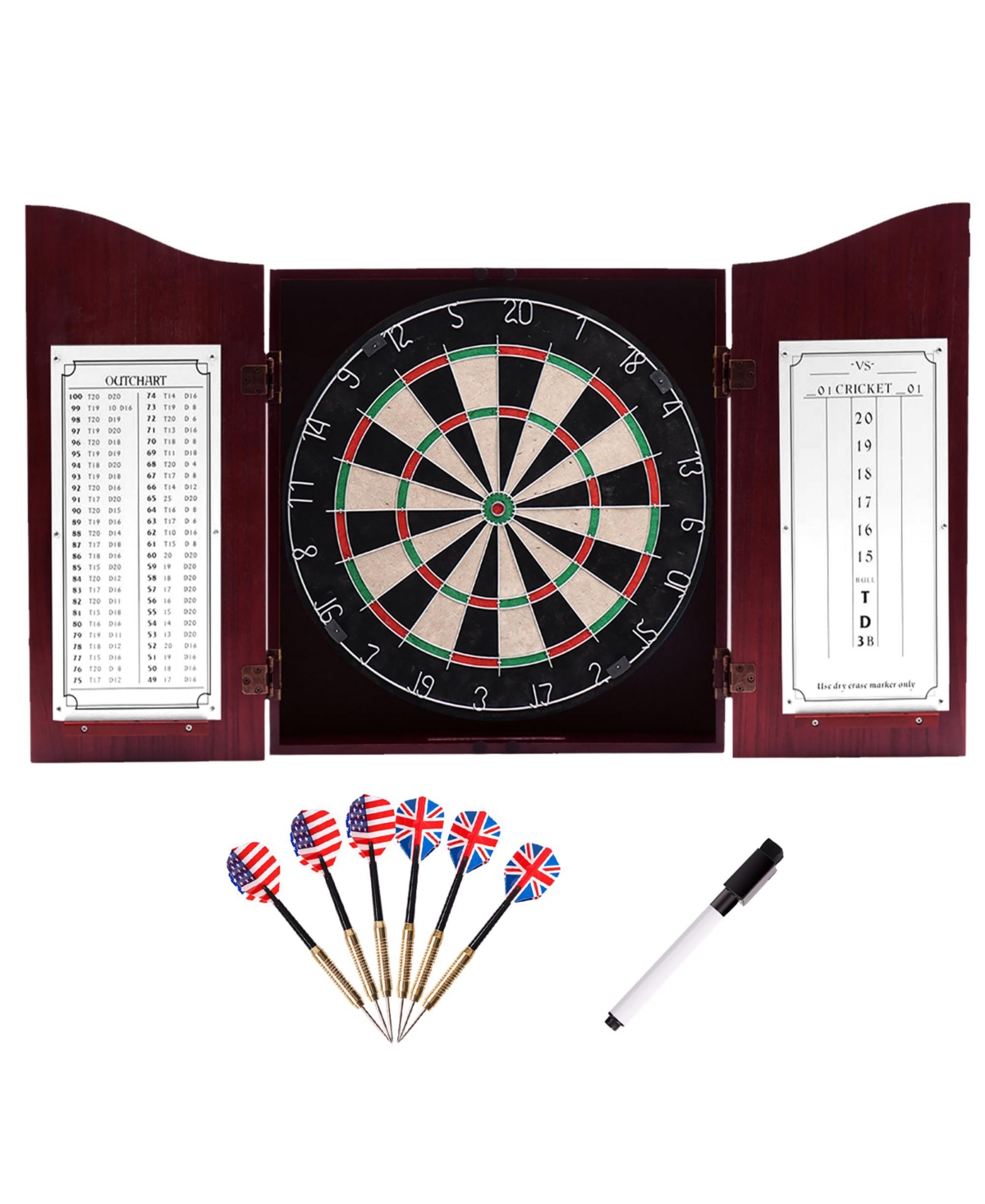 Click here for Gse Games & Sports Expert Wooden Dartboard & Case... prices