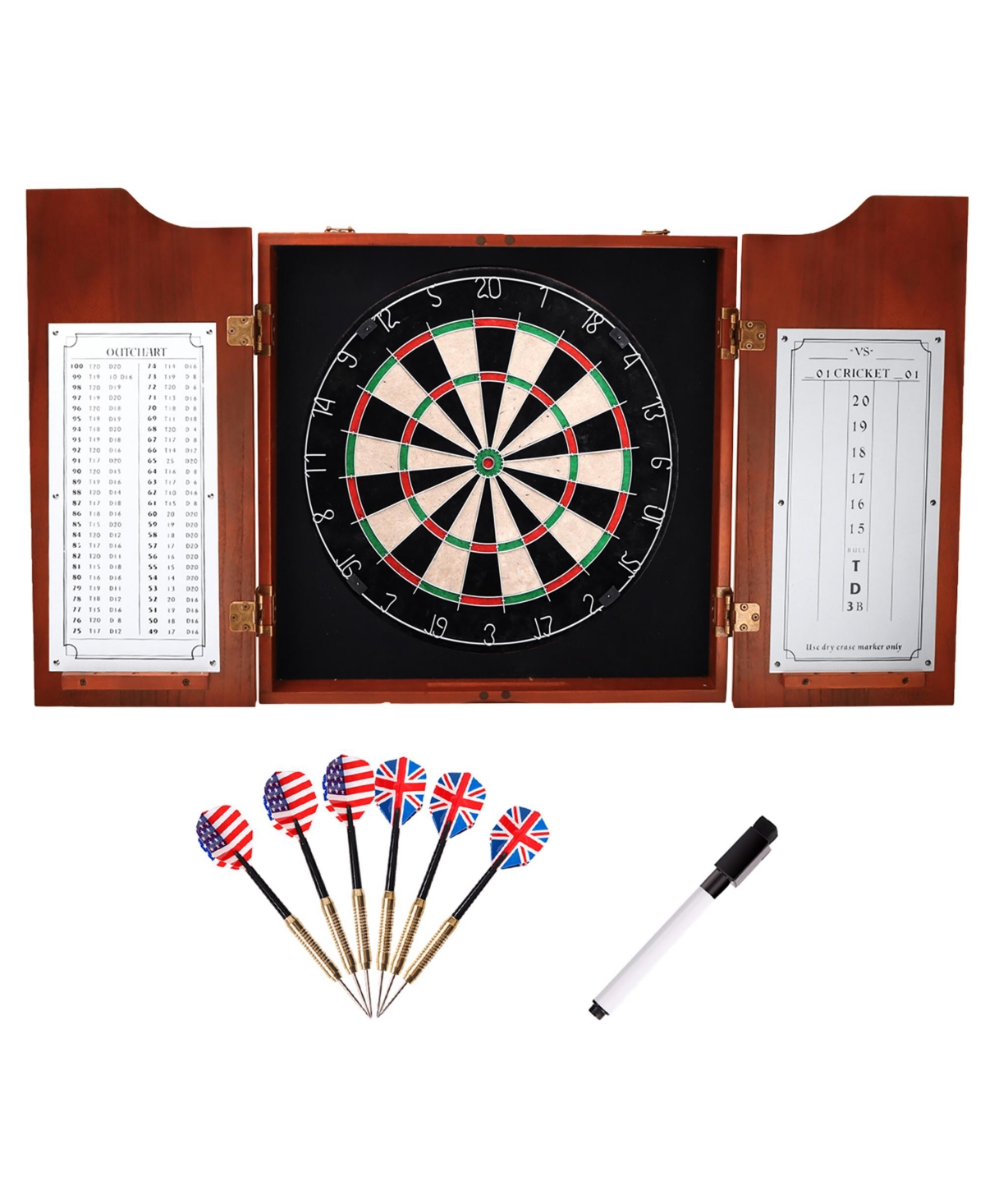 Click here for Gse Games & Sports Expert Wooden Dartboard & Case... prices