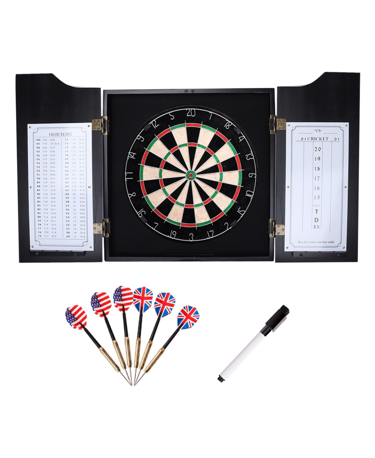 Click here for Gse Games & Sports Expert Wooden Dartboard & Case... prices