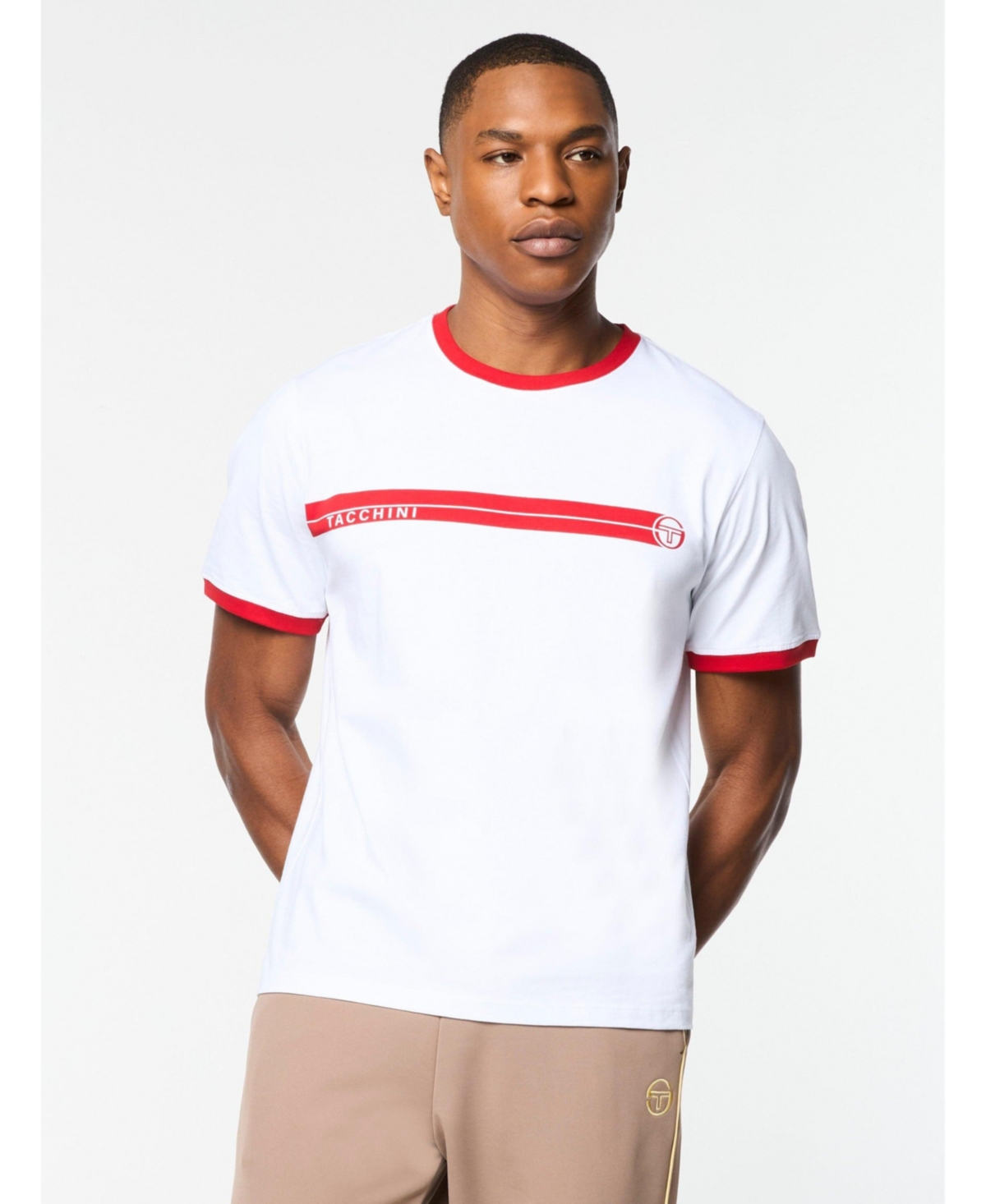 Click here for Sergio Tacchini Mens Leo T-shirt - Brilliant white prices