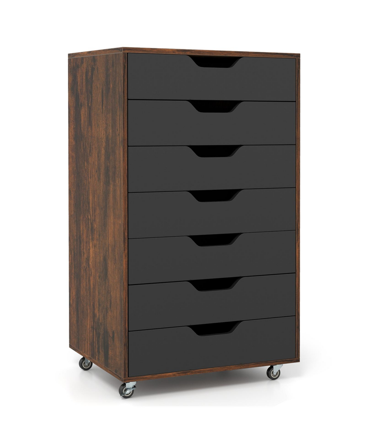 Click here for Slickblue Wooden 7-Drawer Chest with Lockable Whee... prices