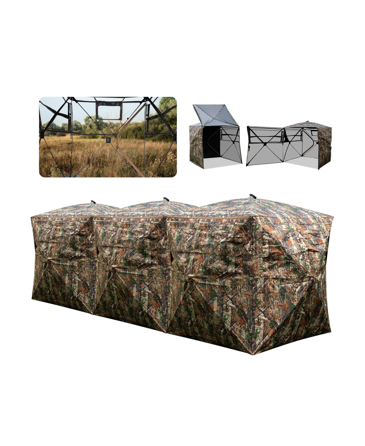 Click here for Sugift 2-6 Person Side-by-Side Hunting Blinds Doub... prices