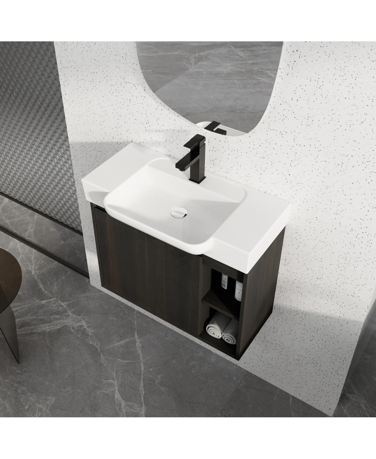 Click here for Sillysis Inch Wall Mounted Bathroom Vanity with Ce... prices