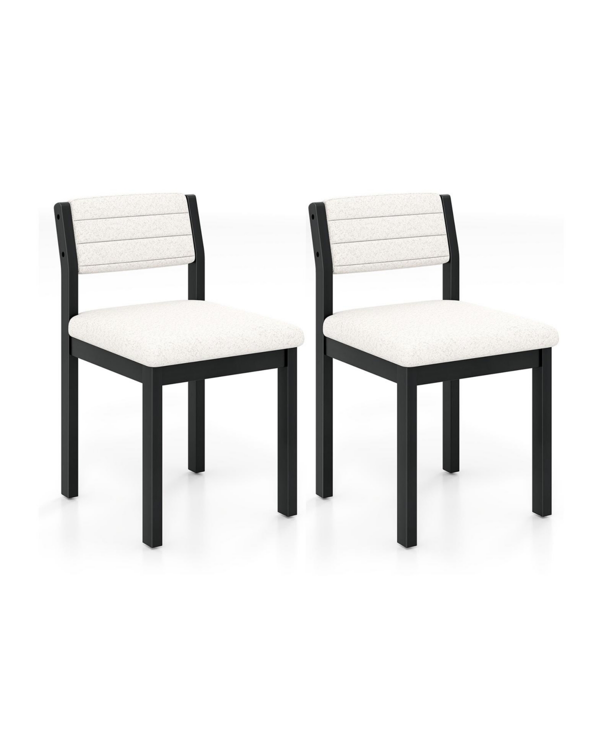 Click here for Sugift Set of 2 Dining Chairs Sherpa Upholstered A... prices