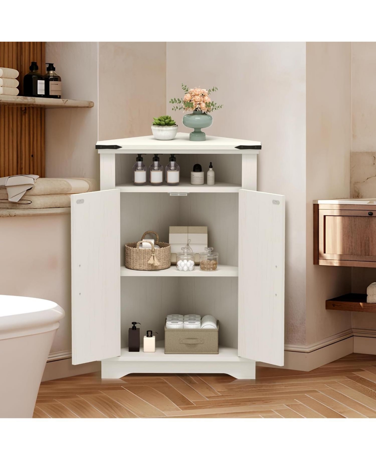 Click here for gaomon Corner Bathroom Cabinet  Farmhouse Small Co... prices